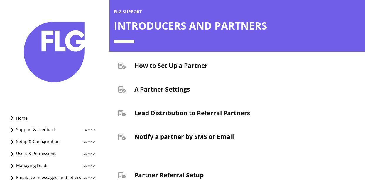 Introducers and partners